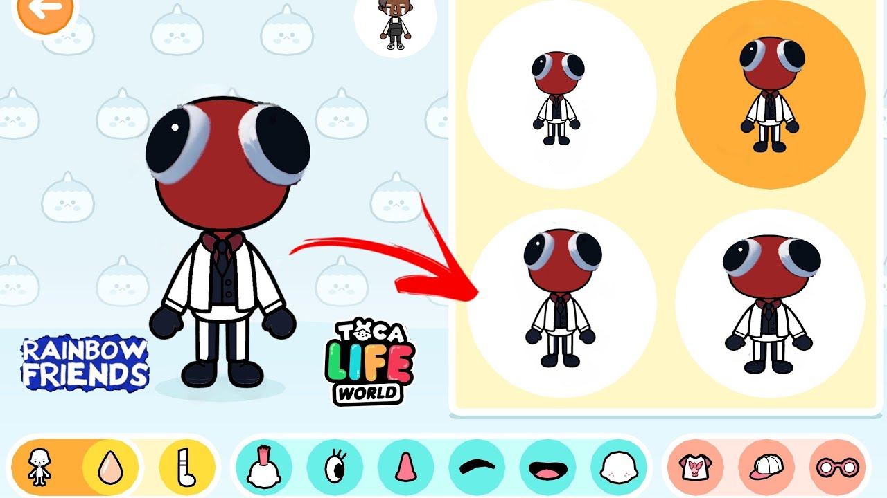 Rainbow friends Red ♥️ In Toca life world | Toca Boca | Roblox - YouTube