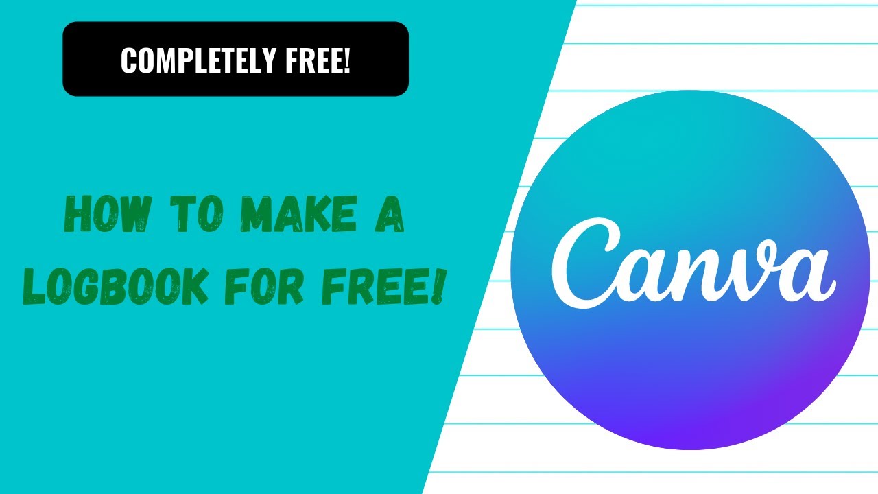 How to make a FREE logbook in Canva- An Amazon KDP Low Content Book Tutorial - YouTube