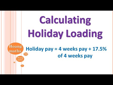 Calculating Holiday Loading: Part 1 - YouTube