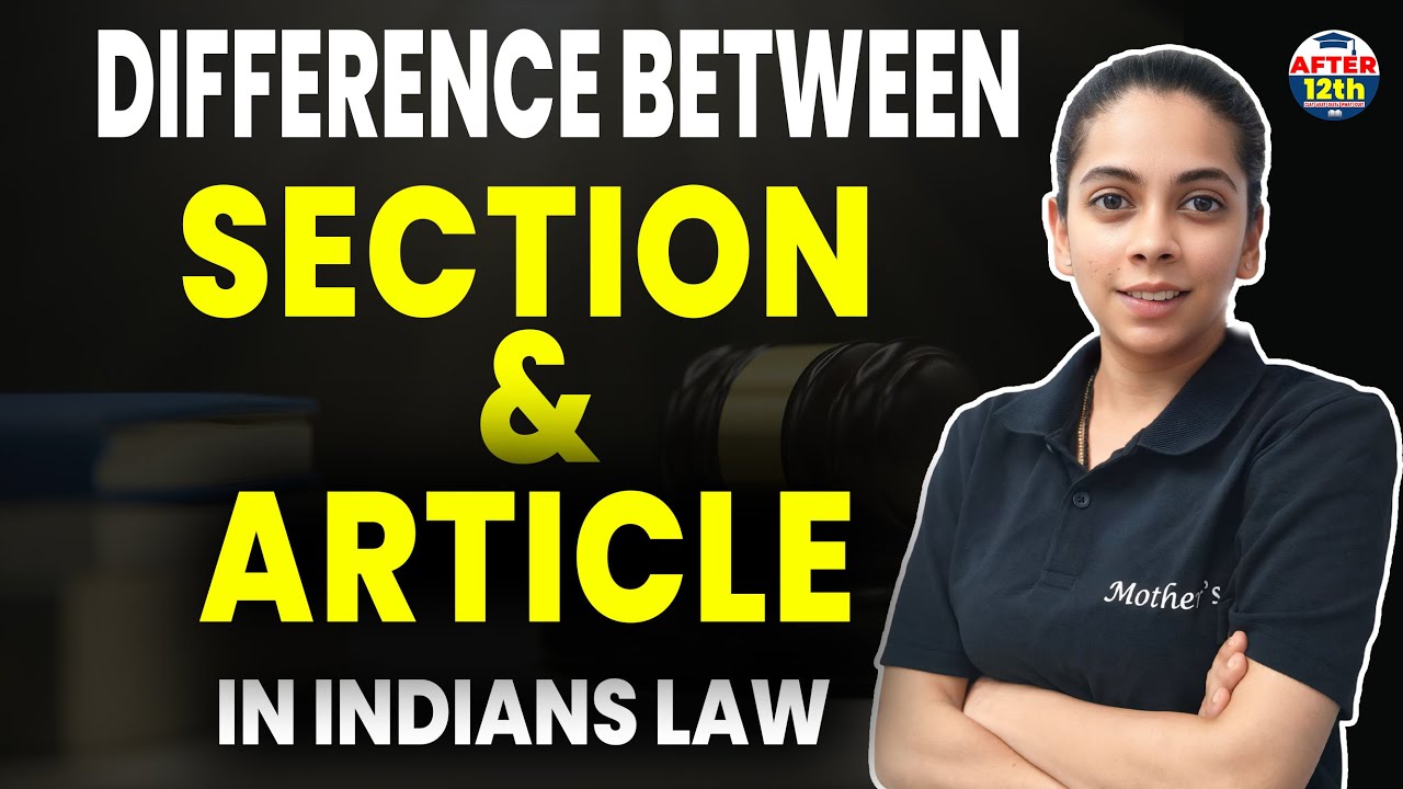 What is the Difference Between Section & Article? | Law Explained ...