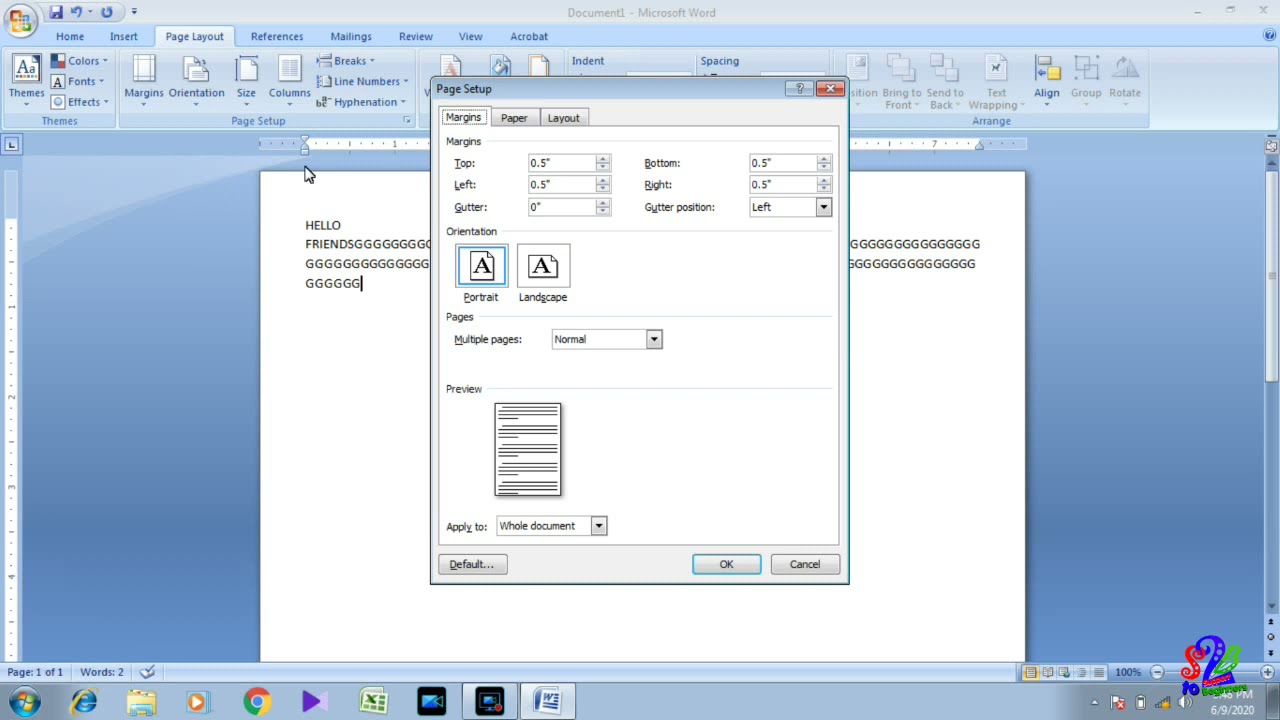 How Set Default Page Setup In MS Word IN Hindi YouTube how-set-default-page-setup-in-ms-word-in-hindi-youtube