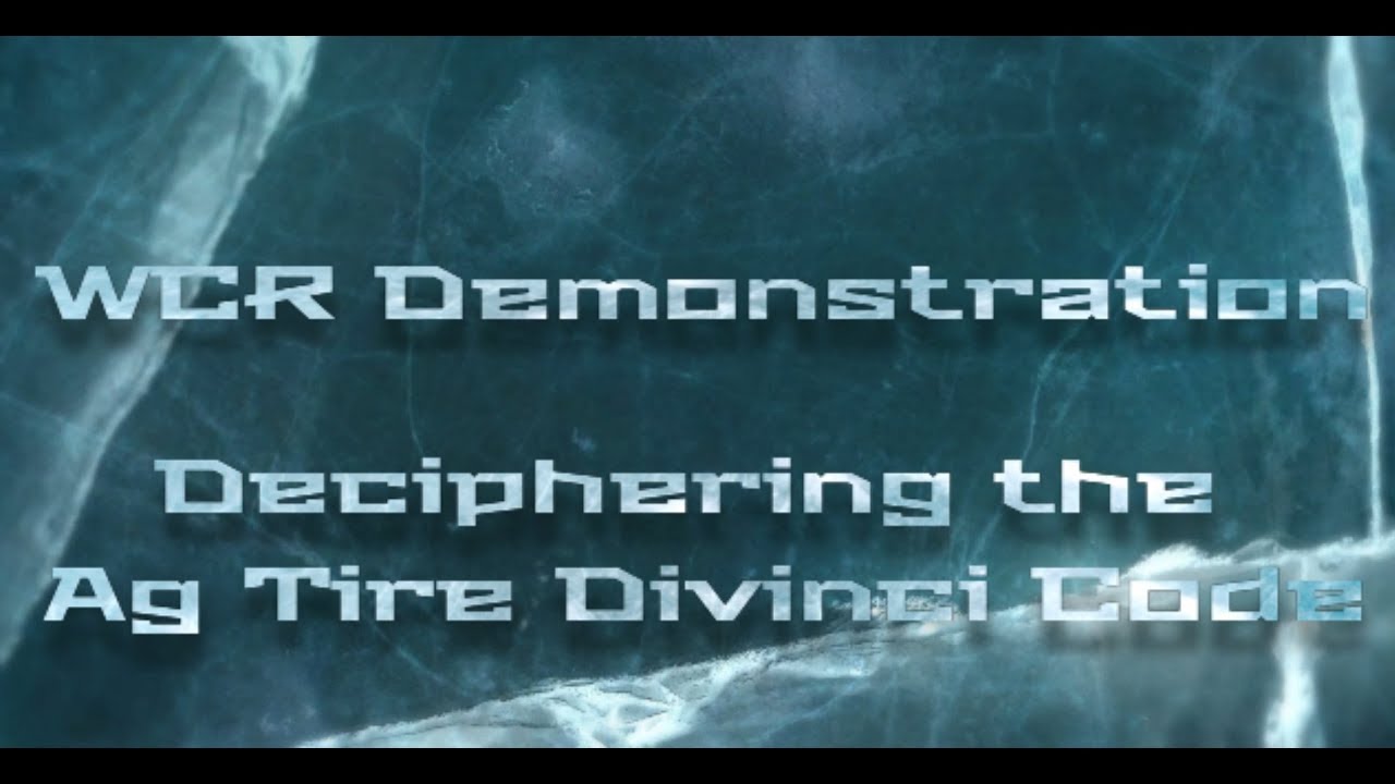 Deciphering the AG Tire Divinci Code - YouTube