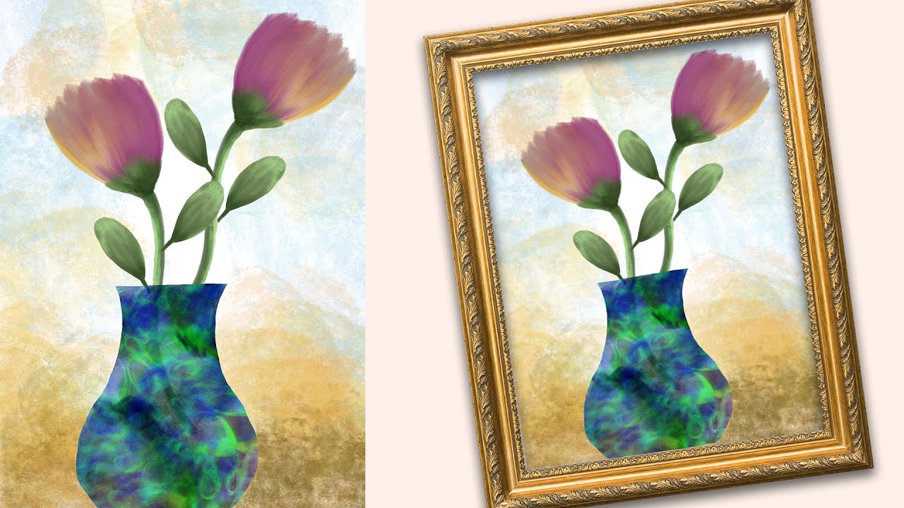 Draw Easy & Simple Flowers | Adobe Fresco - YouTube