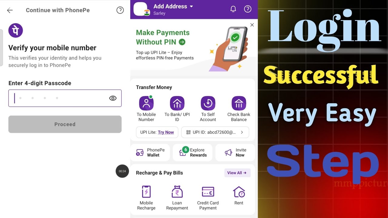 PhonePe login pin kaise change kare | PhonePe Fix Login as enter your 4 ...