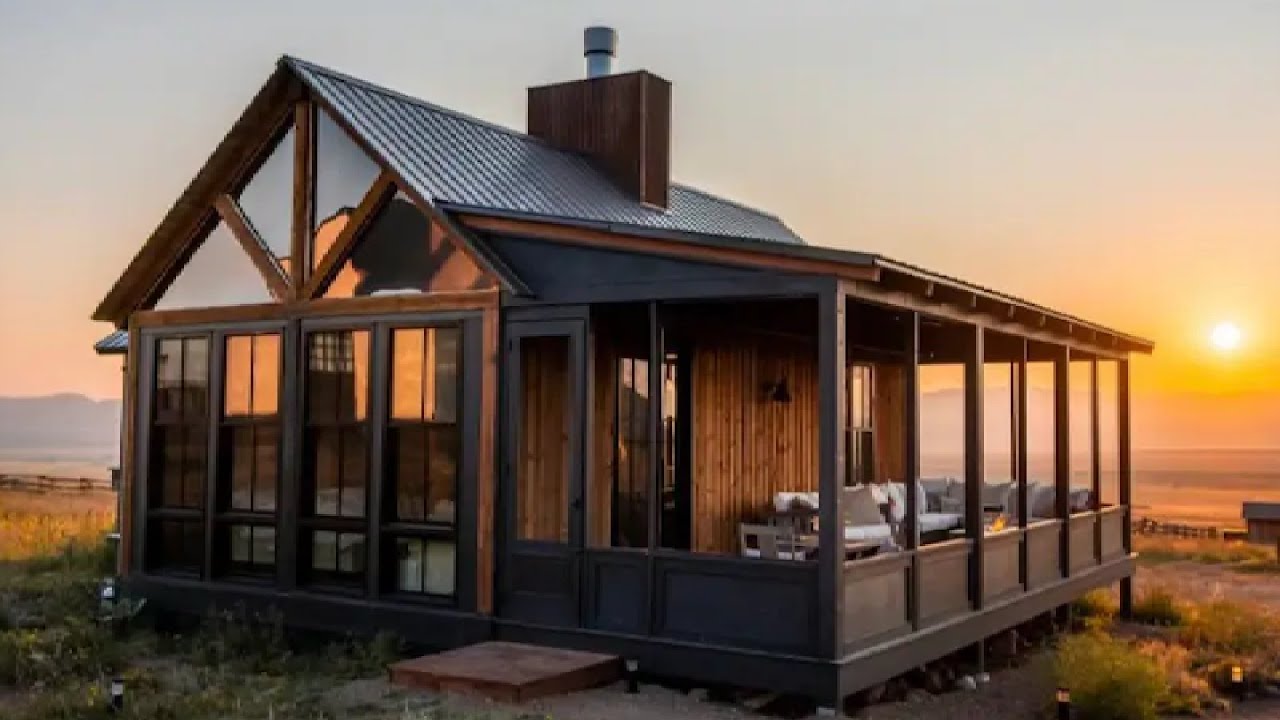 Amazing Rustic Ranch Cabin At The Base Of The Mountains - YouTube