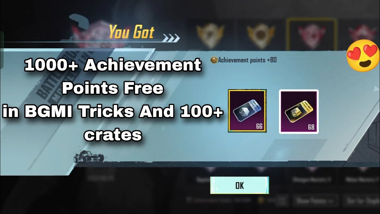 1000+ Achievement Points In BGMI Free 1000 Achievement Point Trick And ...