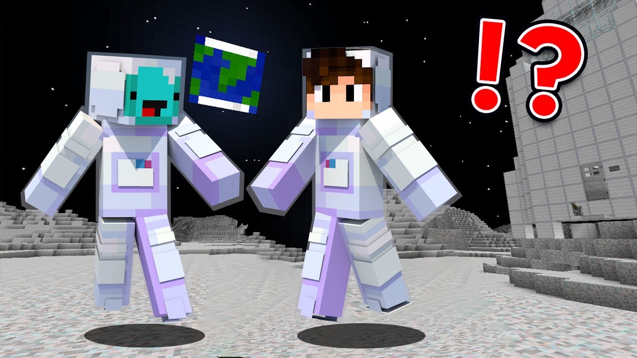 We Went To The MOON In MINECRAFT! - YouTube