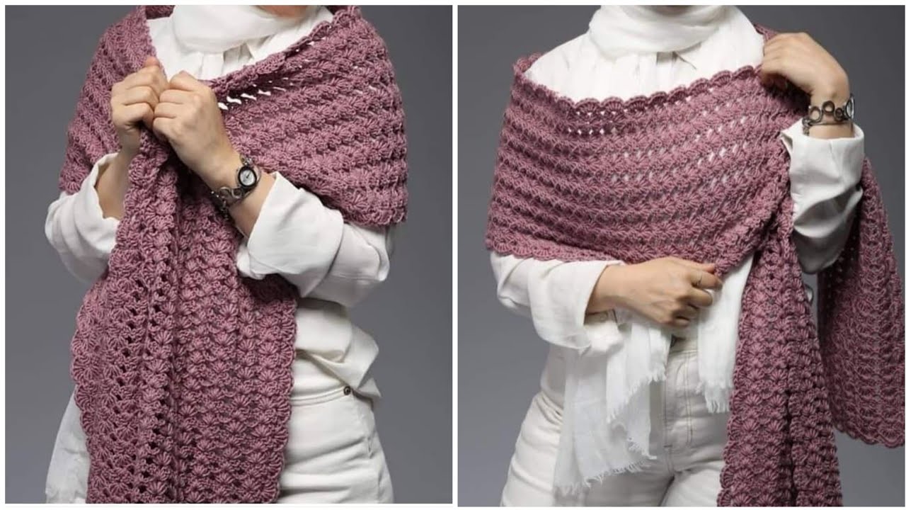 Quick & Easy Crochet Shawl Tutorial for Absolute Beginners : Perfect ...