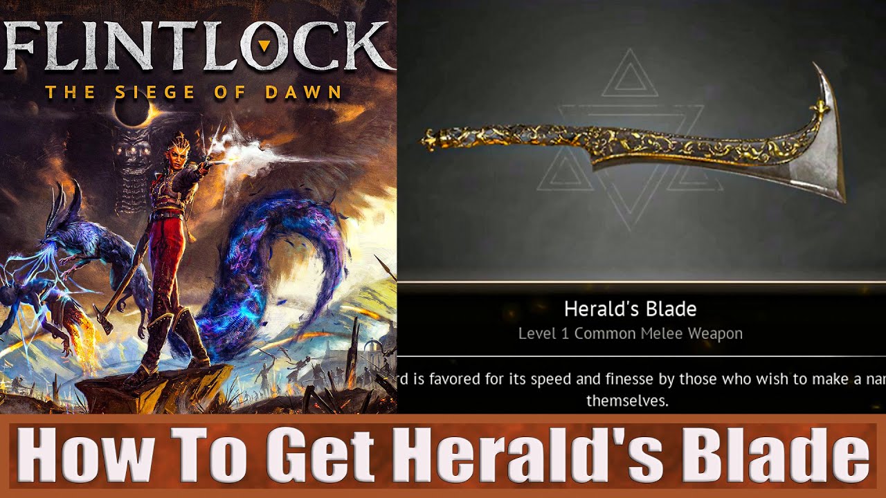 How To Get Herald's Blade: Defeat Stone Herald Boss: Flintlock The ...