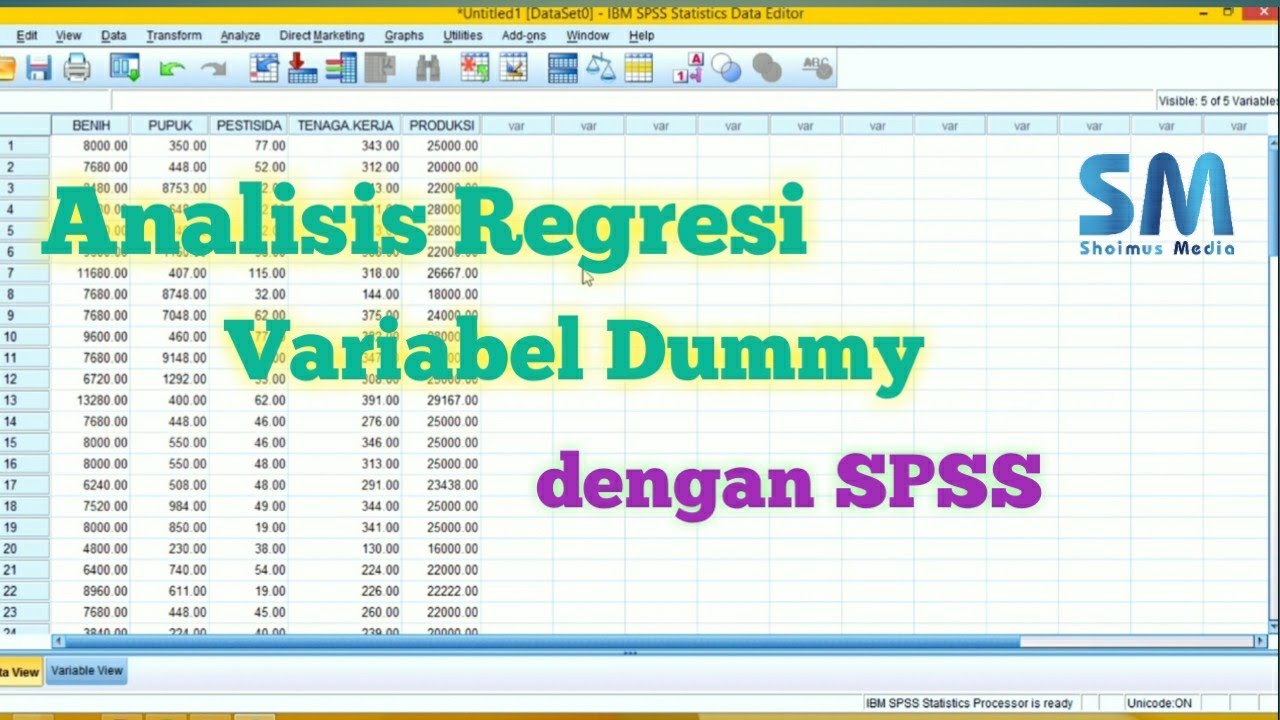 Analisis Regresi dengan Variabel Dummy Intersep - YouTube