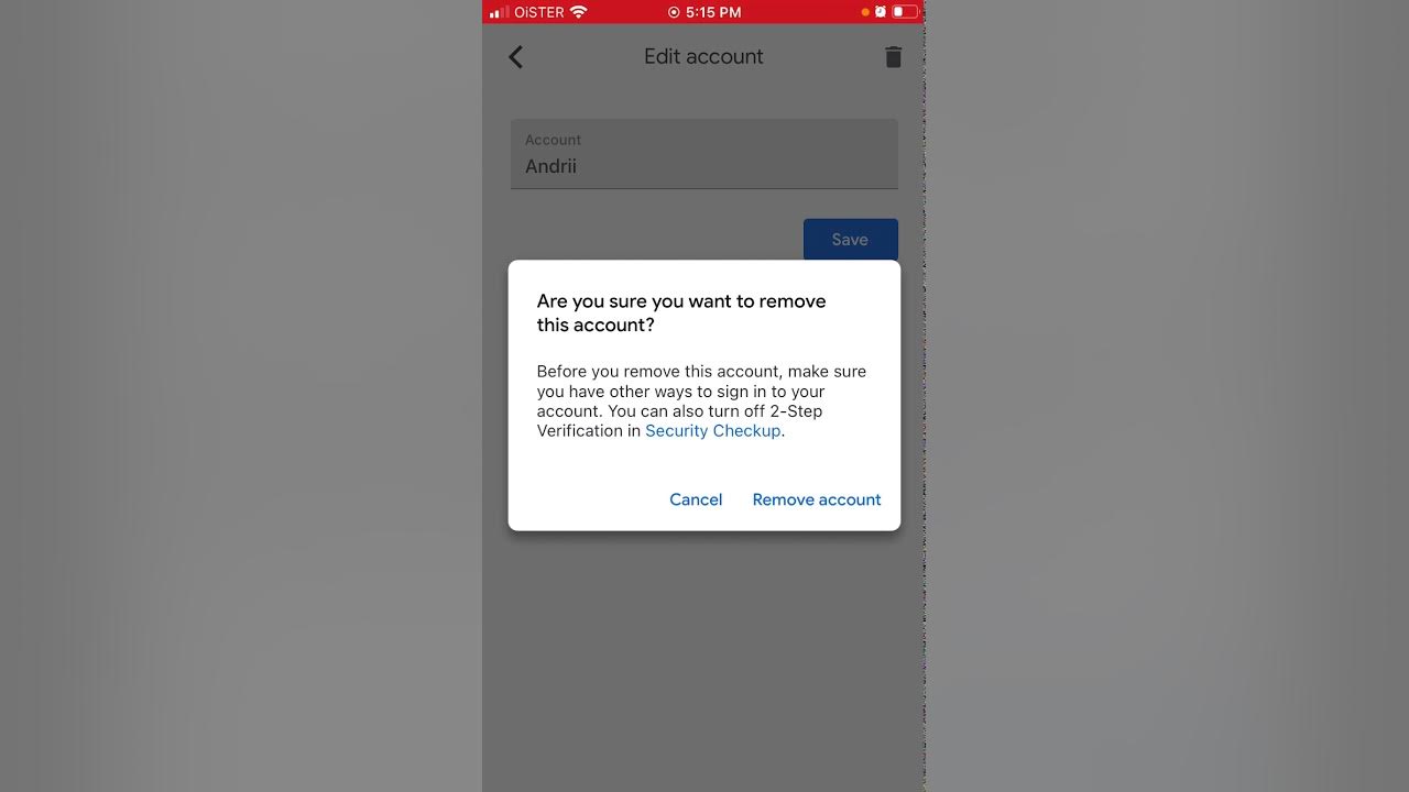 How to delete accounts in Google Authenticator app? - YouTube