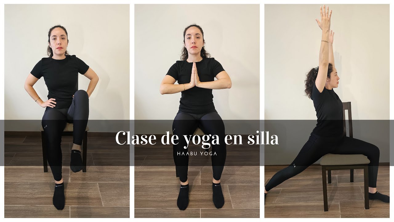 Clase de yoga en silla - YouTube