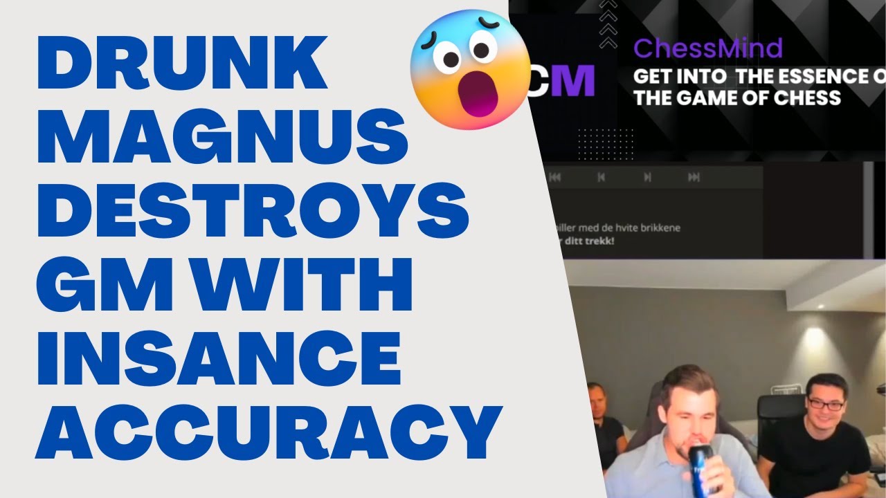 Magnus DRUNK Insane accuracy in bullet against GM - YouTube