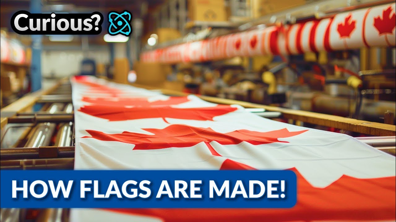 How Canadian FLAGS Are Made! 🇨🇦 | Home Factory - YouTube