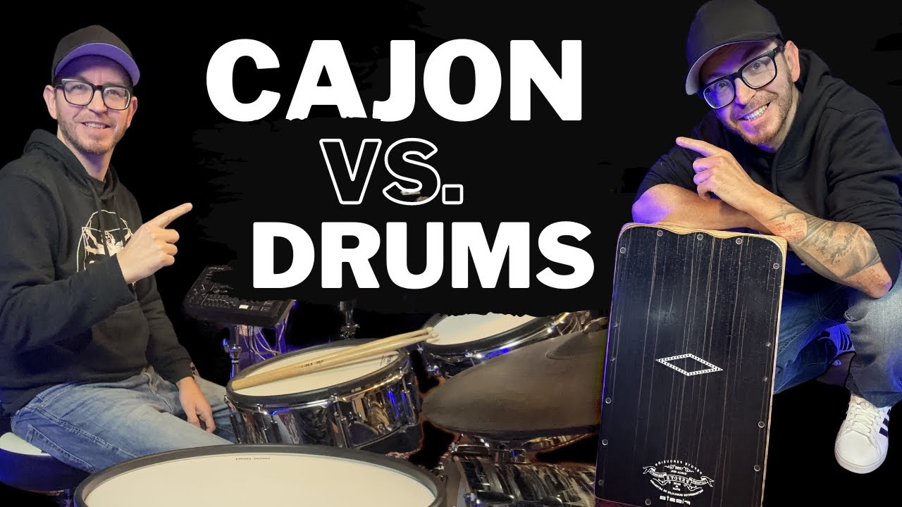 10 Drum Beats auf dem Cajon & Schlagzeug | Cajon vs. Drums - YouTube