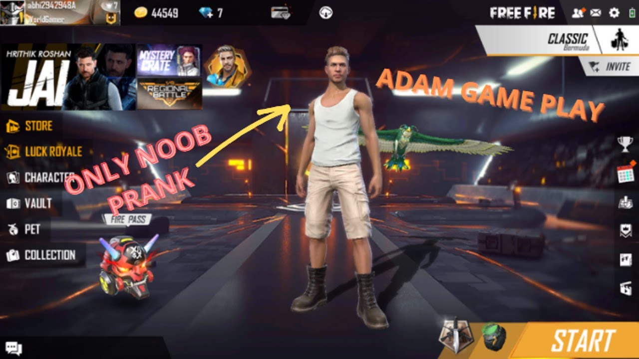 NOOB PRANK IN CLASH SQUAD GARENA FREE FIRE || ONLY NOOB CHALLENGE WITH ...