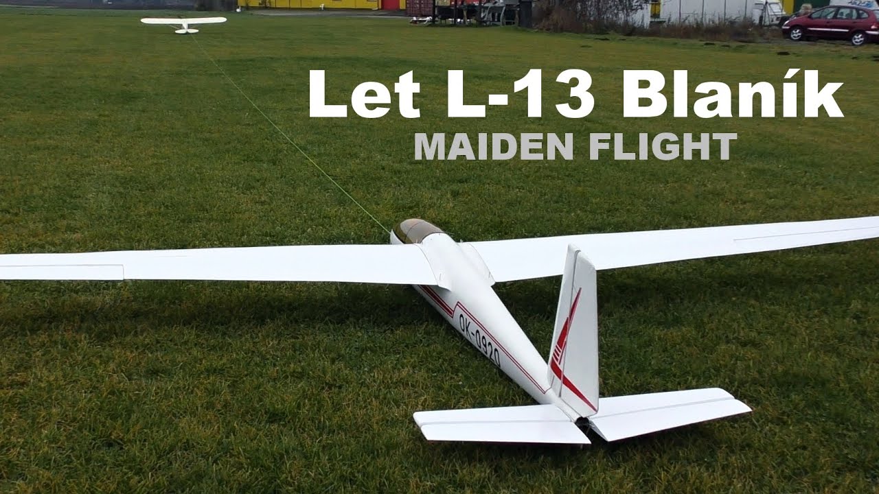 Let L-13 Blanik | scale RC glider | maiden flight | 2020 - YouTube