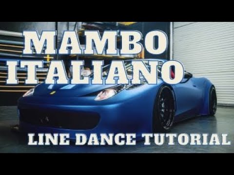 Mambo italiano, line dance tutorial - YouTube