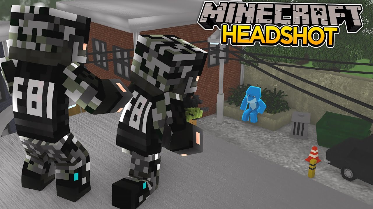 MInecraft - SCUBA STEVE GETS HIT WITH A HEADSHOT - YouTube