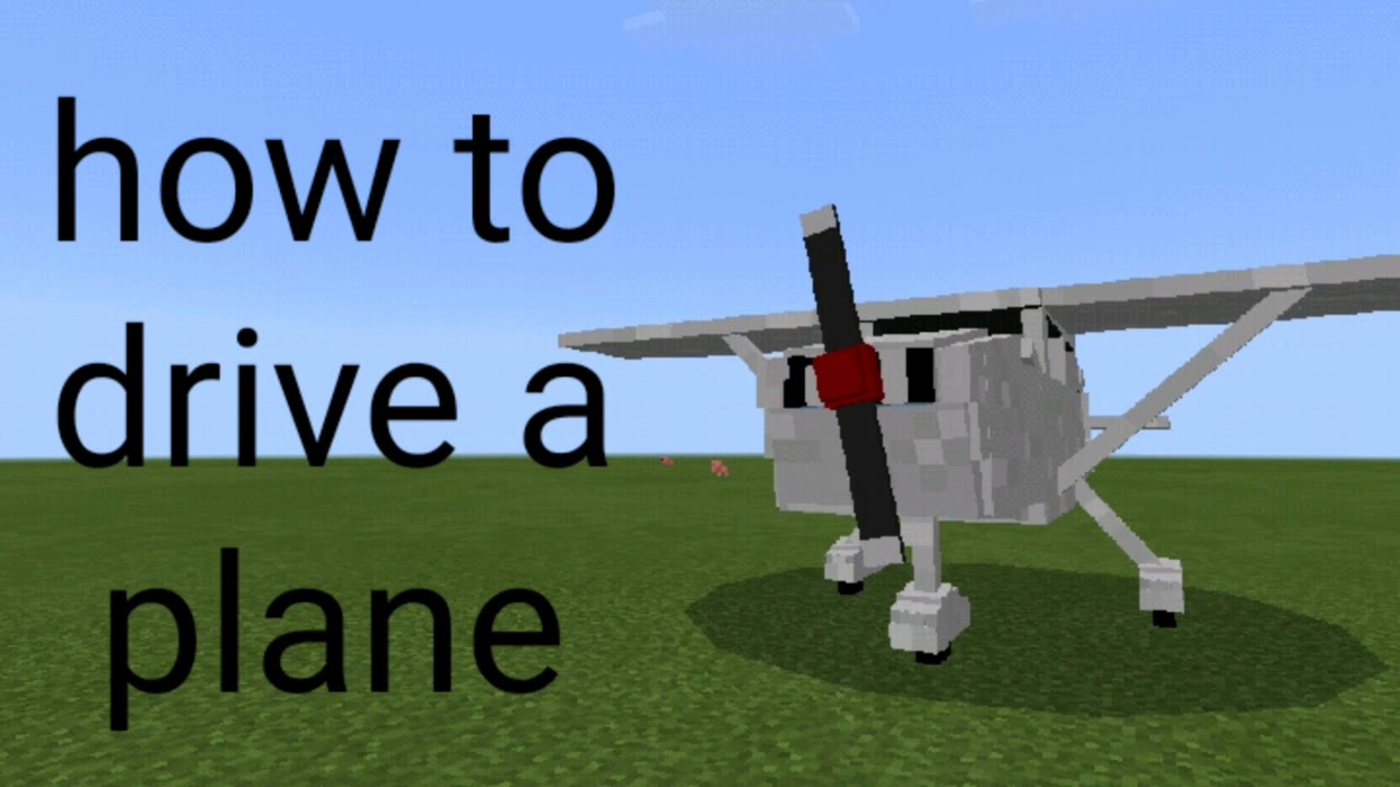 how to drive a plane in minecraft - YouTube