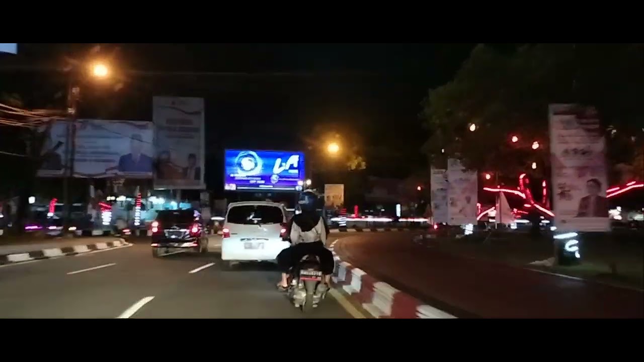 bundaran besar palangkaraya malam hari #17 agustus 2022#alon2 kota pky ...