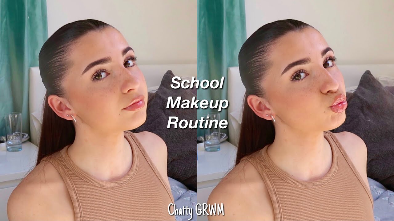 GRWM FOR SCHOOL *School Hair and Makeup Routine - YouTube