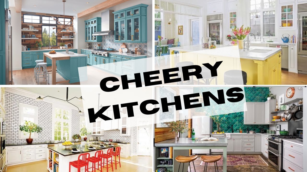 Bright & Cheery Kitchens Home Decor & Home Design | And Then There Was ...