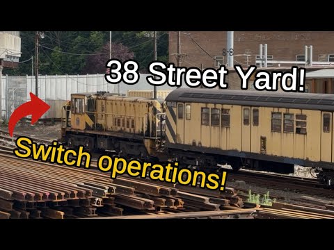 Train Action at 38th Street Yard (Lots of switching!) | NYCT - YouTube