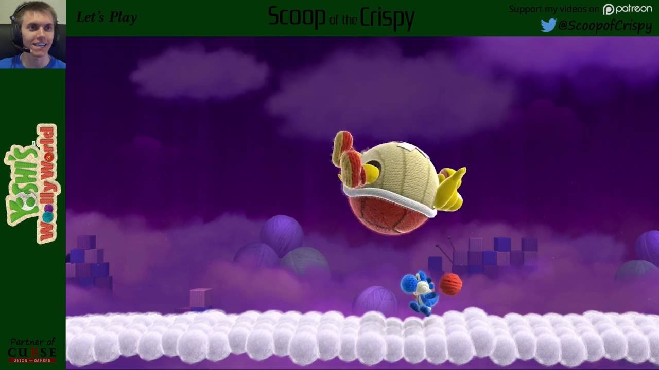 Yoshi's Woolly World - 26 - Knot-Wing the Koopa's Sky Fort 6-4 - Mike's ...