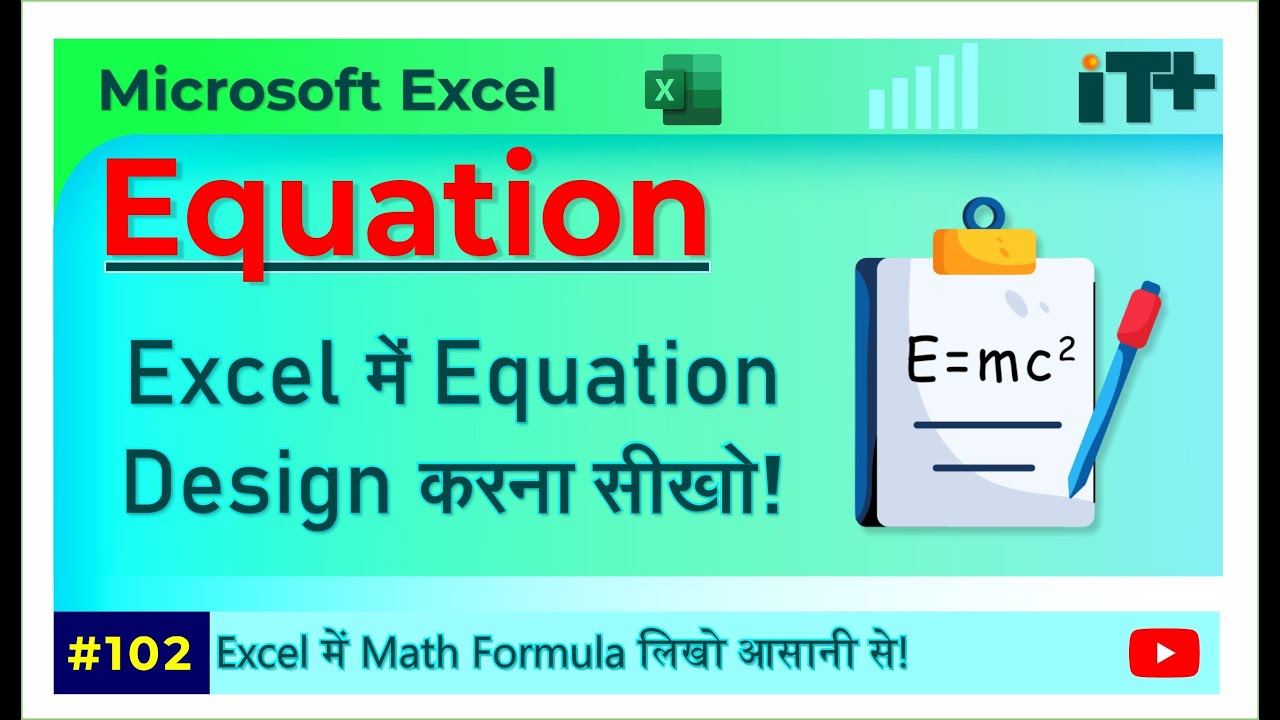 How to Insert Equation in Excel | Use Math & Scientific Formulas - YouTube