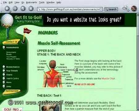 Get Fit to Golf Intro Part 3: Posture & Muscle Assessment - YouTube