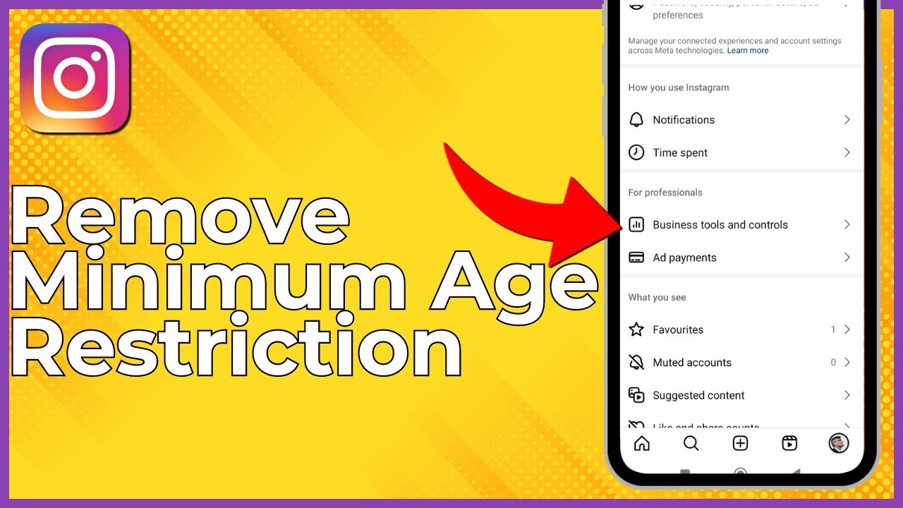 How To Remove Minimum Age Restriction On Instagram - Full Guide - YouTube