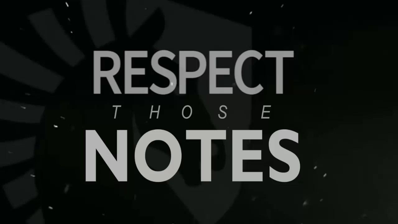 Respect Those Notes - YouTube