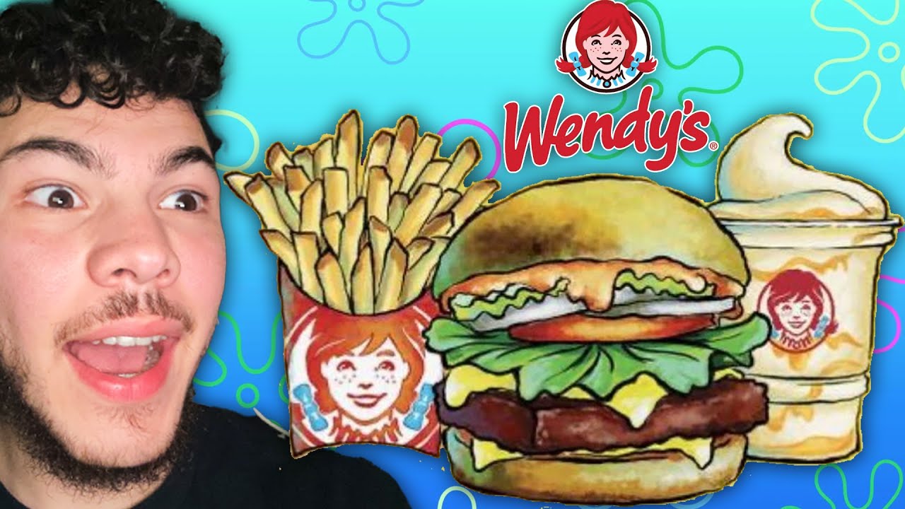 TRYING WENDYS KRABBY PATTY KOLLAB MEAL! - YouTube