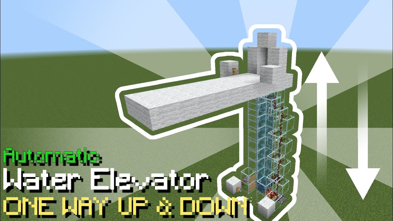 ONE WAY ELEVATOR DI MINECRAFT BEDROCK ENDITION - YouTube