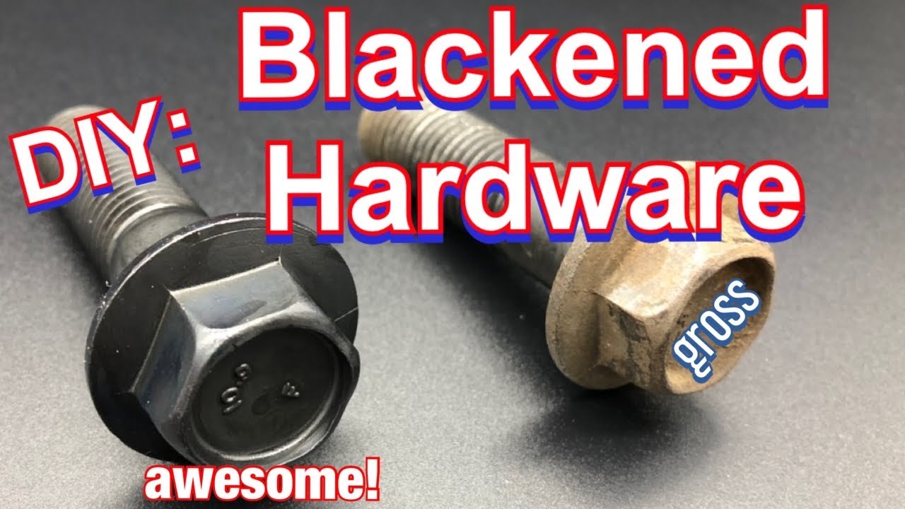 Blackening Steel Hardware with Black Oxide - YouTube