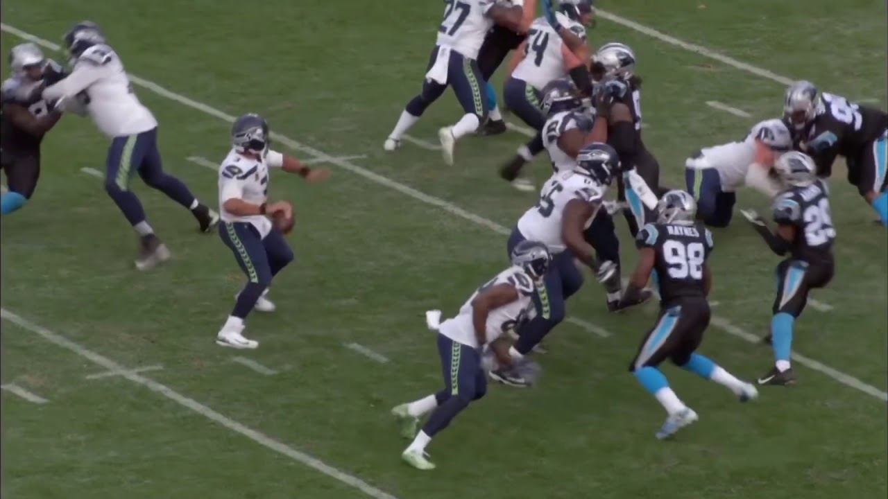 Russell Wilson Slow Motion Pass Throw Quarterback NFL Seahawks - YouTube