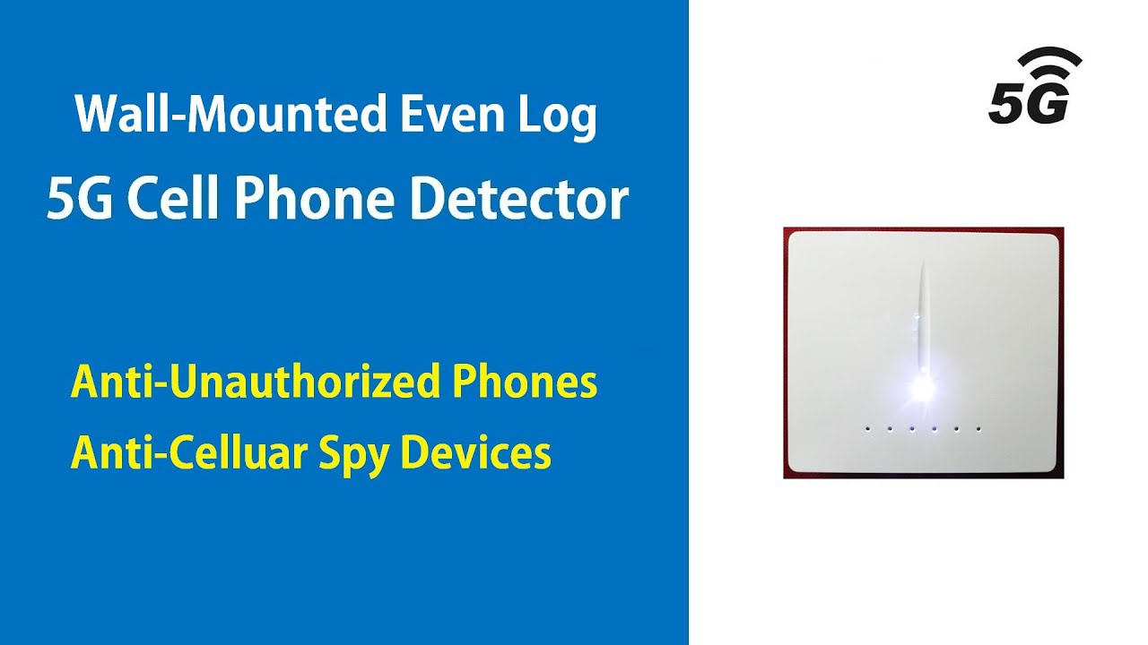 Wall Mounted 5G 4G Even Log Cell Phone Detector WRF 10 - YouTube