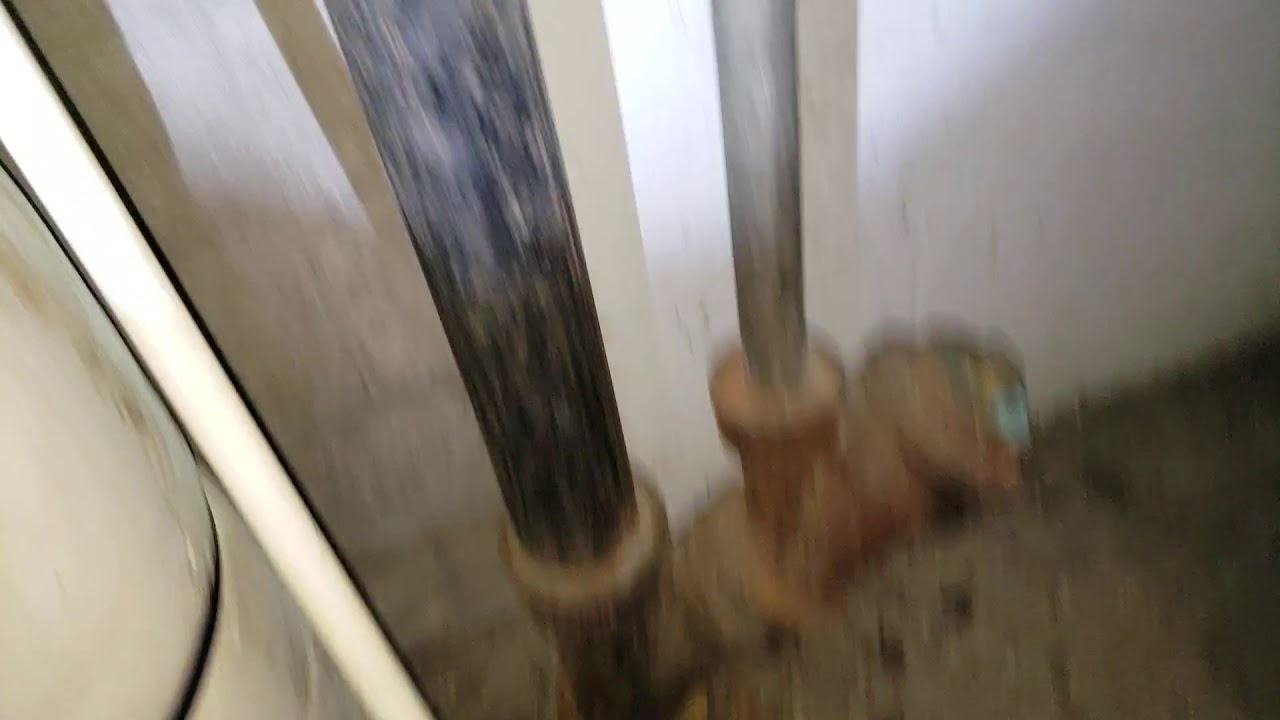 Damaged waste line Columbus Ohio home inspection - YouTube