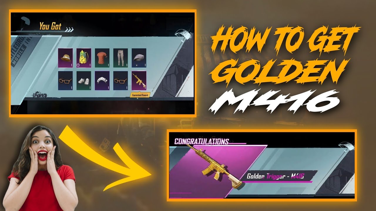 HOW TO GET GOLDEN M416 IN BGMI ??? - YouTube