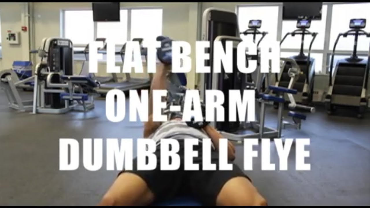 Tutorial | Flat Bench One-Arm Dumbbell Fly - YouTube