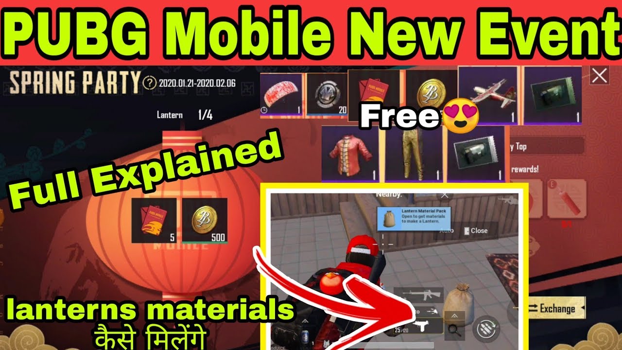 Pubg mobile spring party new event get free permanent outfit and ...