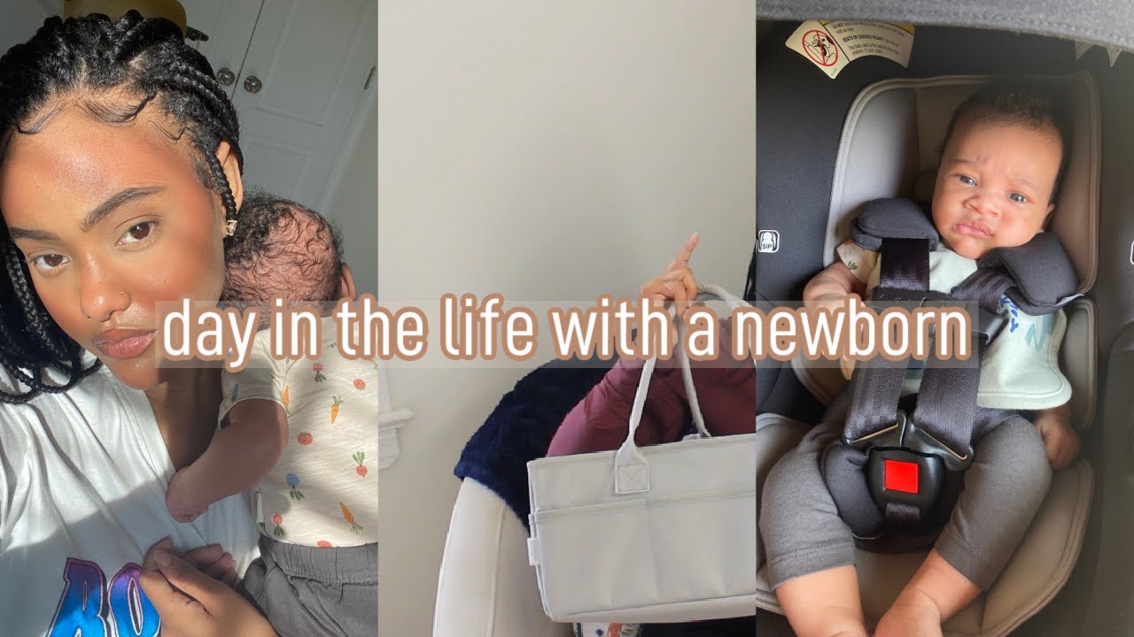 day in the life with a newborn | real day in my life with a baby - YouTube