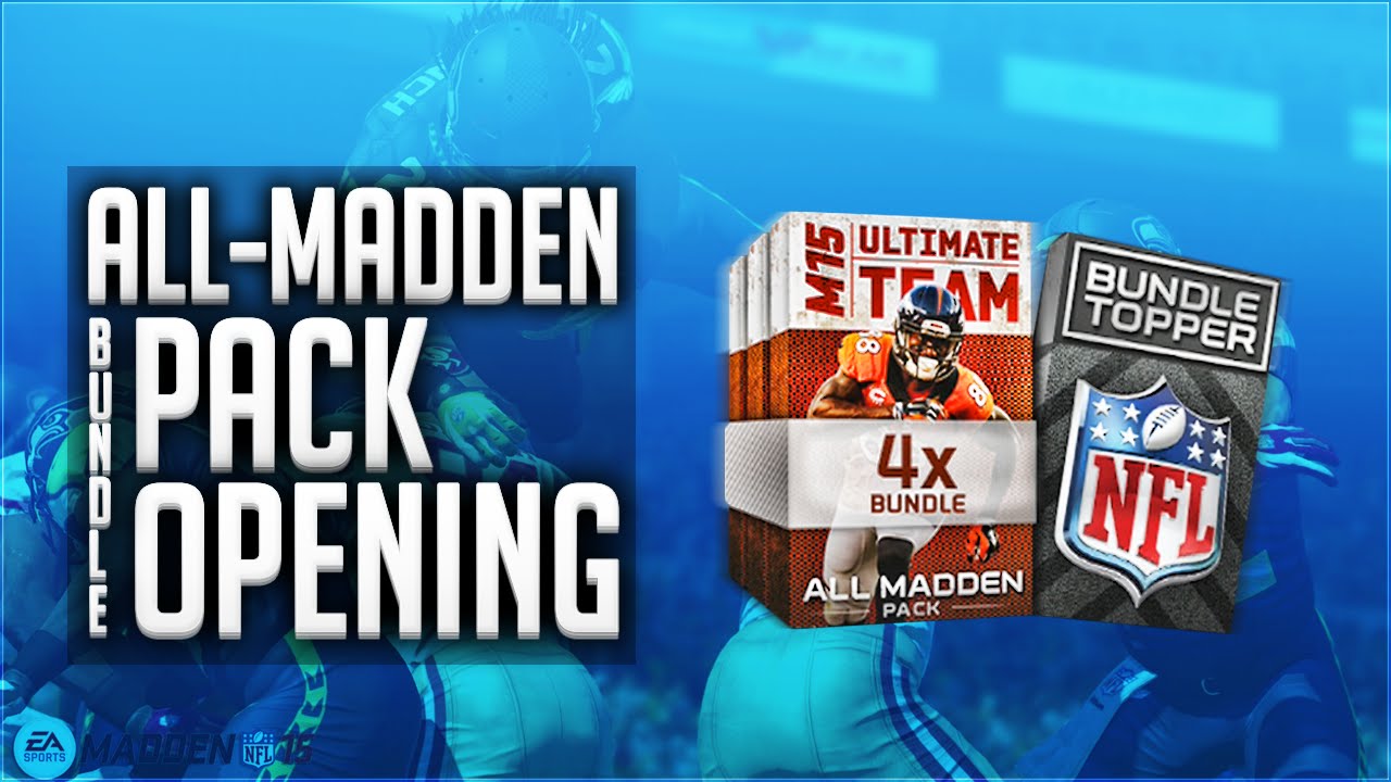 Madden 15 Ultimate Team - All Madden BUNDLE Pack Opening + HUGE Gift ...