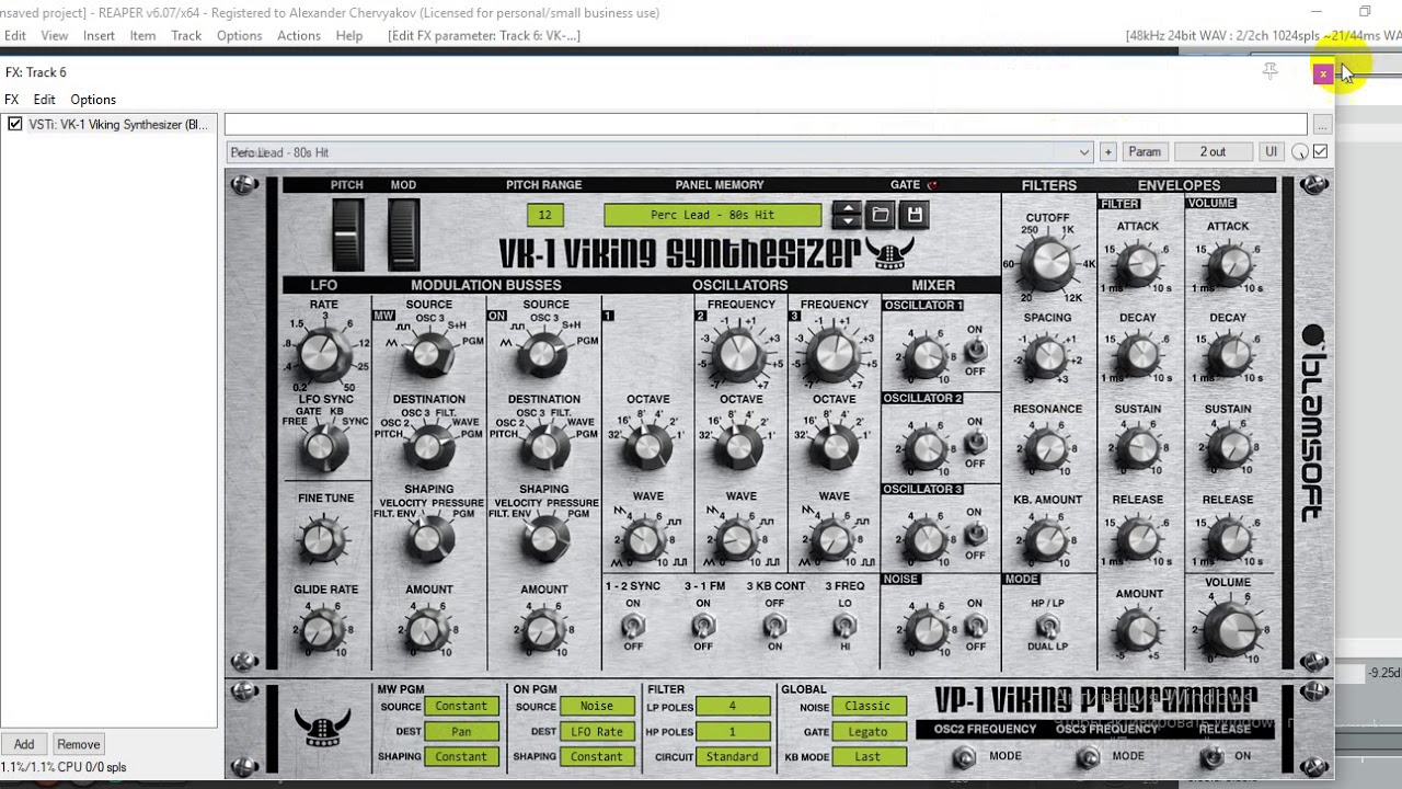 Making A Progressive House in REAPER 6 / FREE vsti VK-1 Viking ...