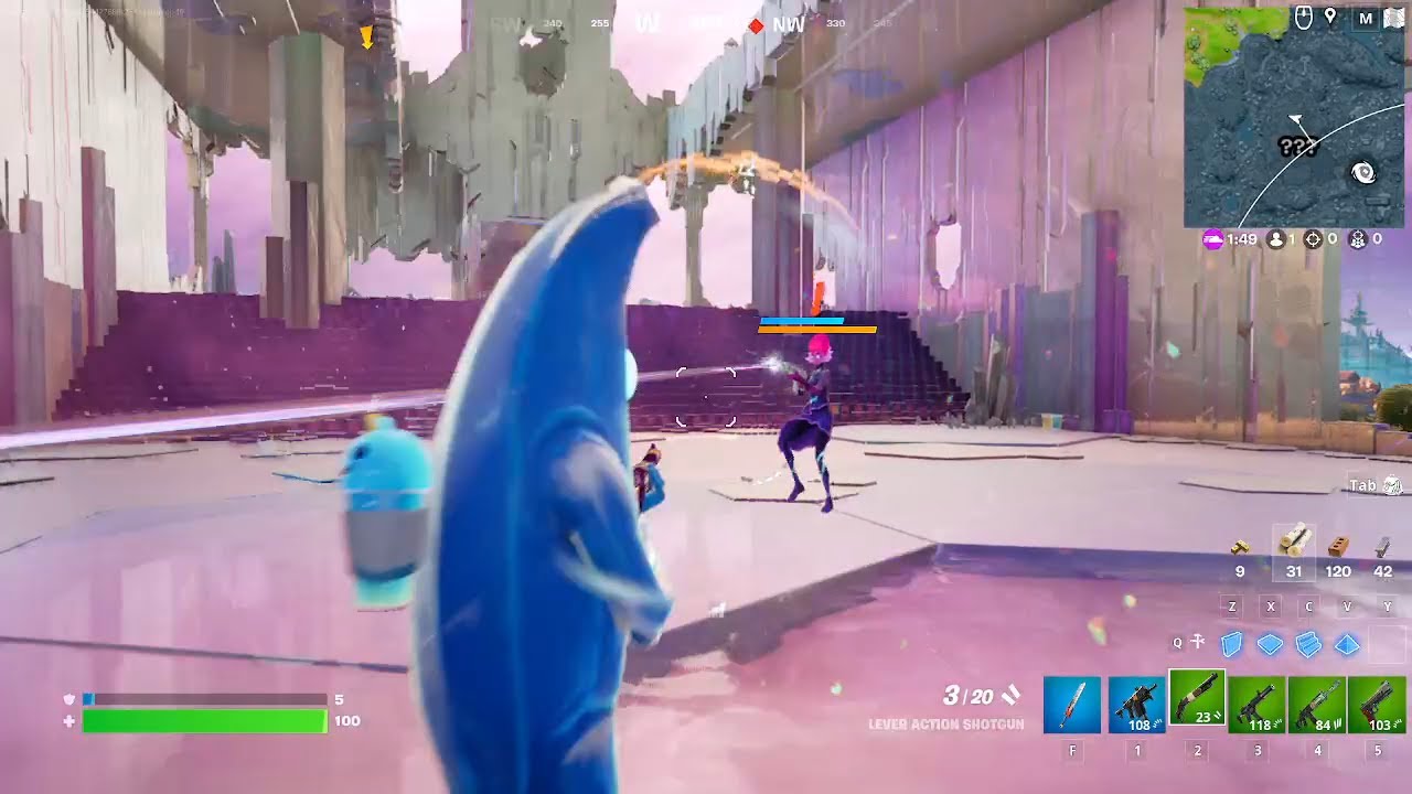 Fortnite Herald Boss And Her Mythic Weapon - YouTube