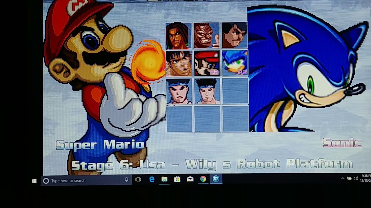 Mugen battles s1 ep3 mario vs sonic - YouTube