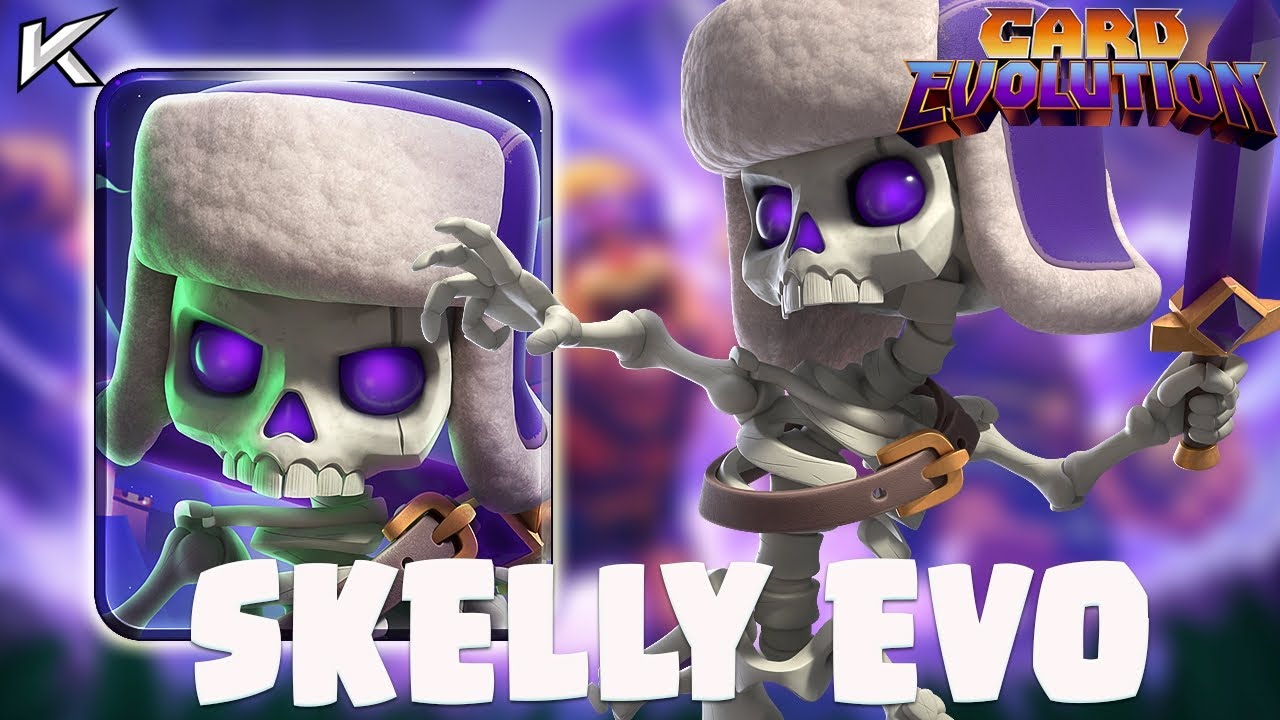 NUOVO SCHELETRO EVOLUTO! GAMEPLAY E INTERAZIONI | UPDATE Clash Royale ...