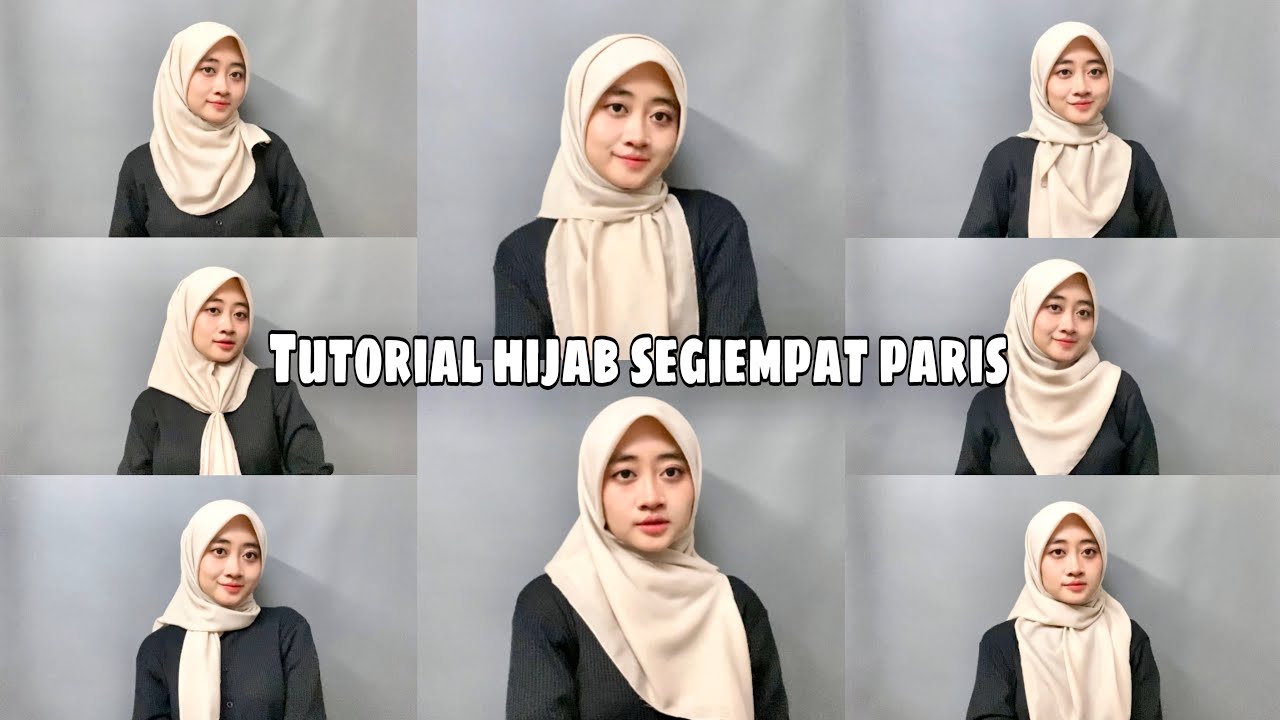 TUTORIAL HIJAB SEGIEMPAT PARIS JADUL || Adnis - YouTube