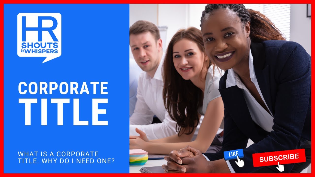 What is a Corporate Title 💼 | #HRSHOUTS #HR #MANAGEMENT #BUSINESS # ...